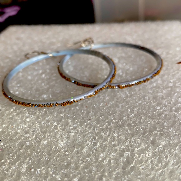 Jewelry | Glass Hoop Earrings | Poshmark